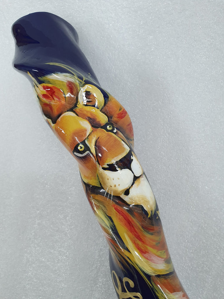 Lion of Judah Painted Eland Shofar – El Shaddai Supplies